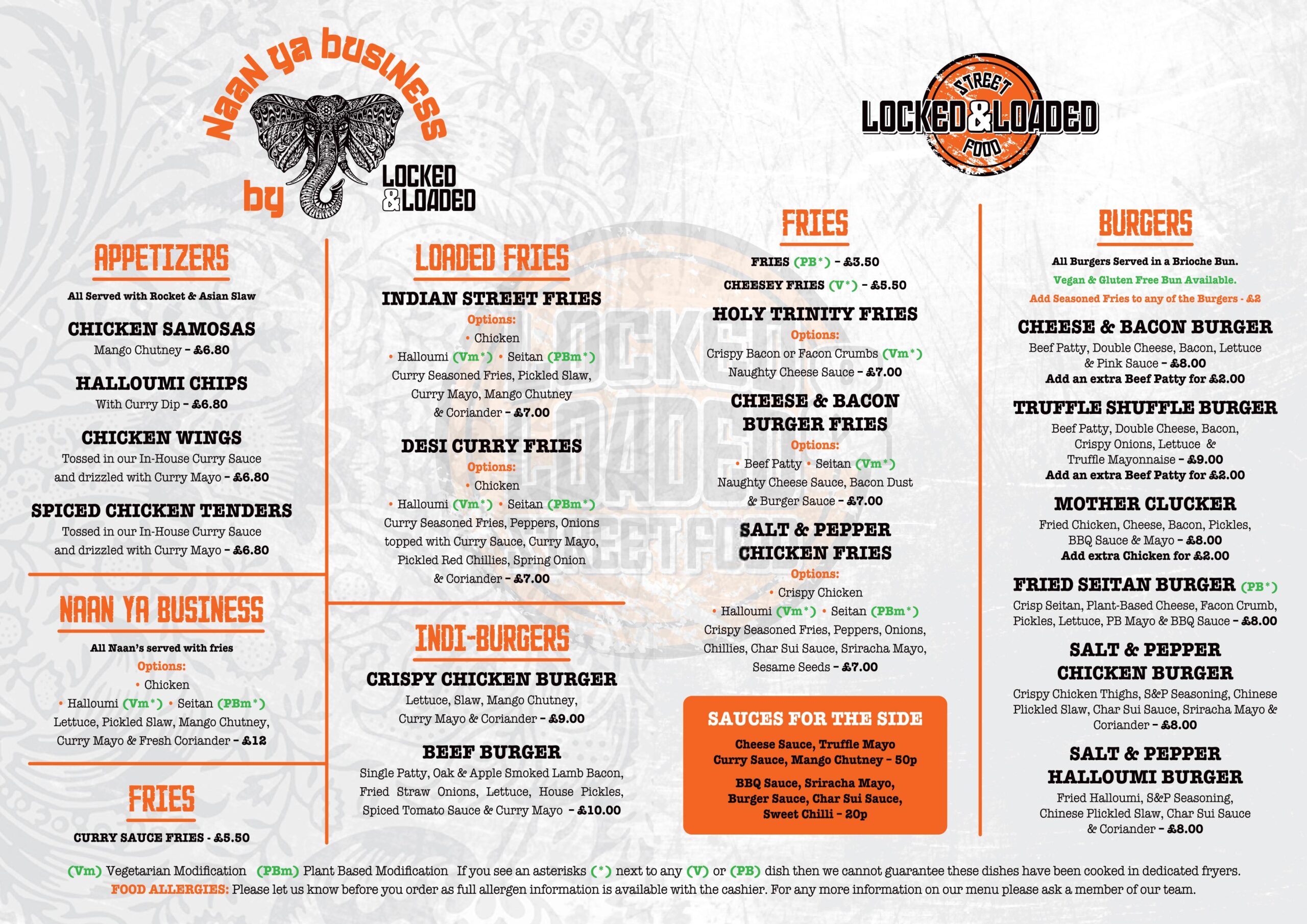 Food & Drink Menus | Birdies Bar in Birmingham